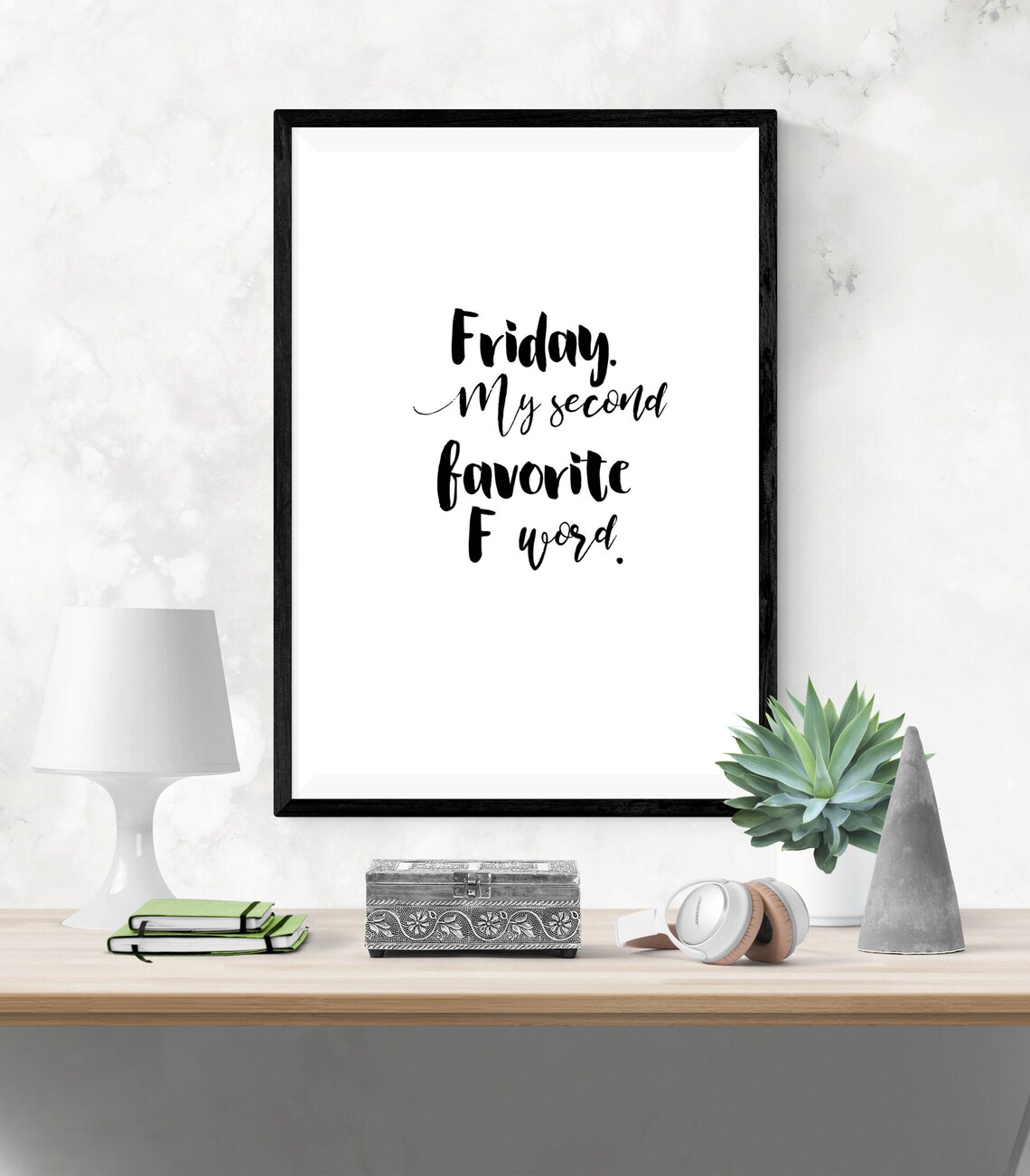 Fun Quote Friday My second Favourite F Word Home Print | Etsy