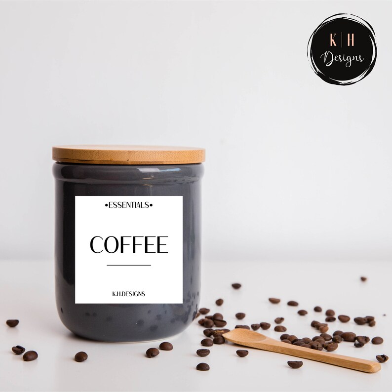 Minimalist Labels Modern Kitchen Labels Waterproof Labels - Etsy