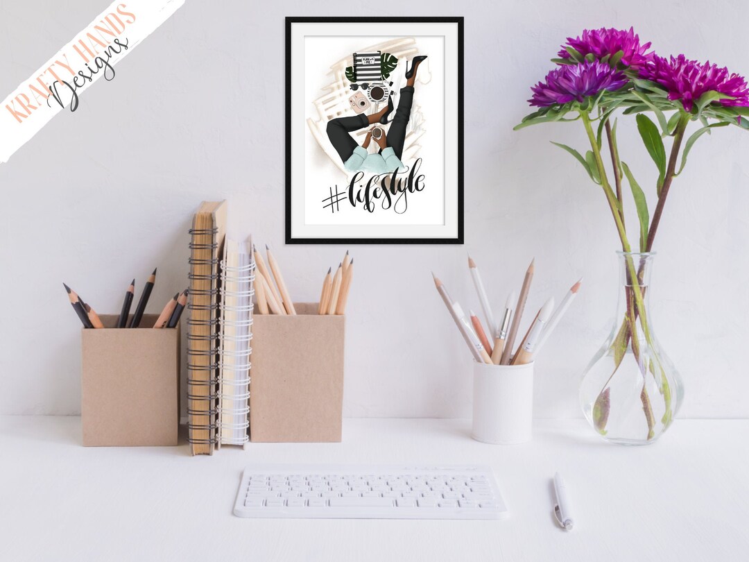 Lifestyle, Girl Boss, Series, Home, Office Print, Home Decor, Home ...