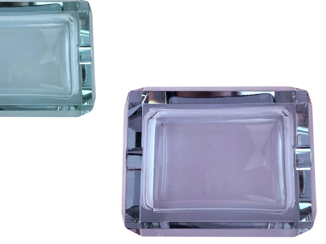 RARE MOSER Alexandrite Neodymium Glass Art Deco Ashtray 1930s Art ...
