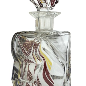 VERY RARE Josef Marian Pohl Haida Liquor Set Labelled Decanter Bohemian ...