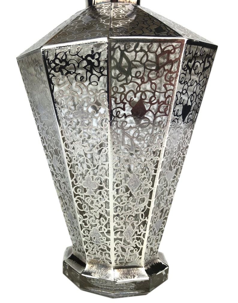 RARE Silver Overlay Fine Silver Solid Silver 999 Art Deco - Etsy