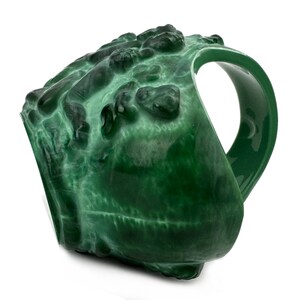 RARE Frantisek Halama Malachite Glass Mother With Childen Basket ...