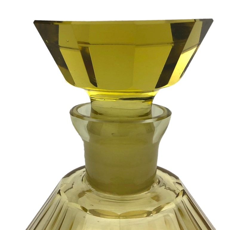 Rare Bohemian Josef Riedel Polaun Polubný Large Yellow Art Deco ...