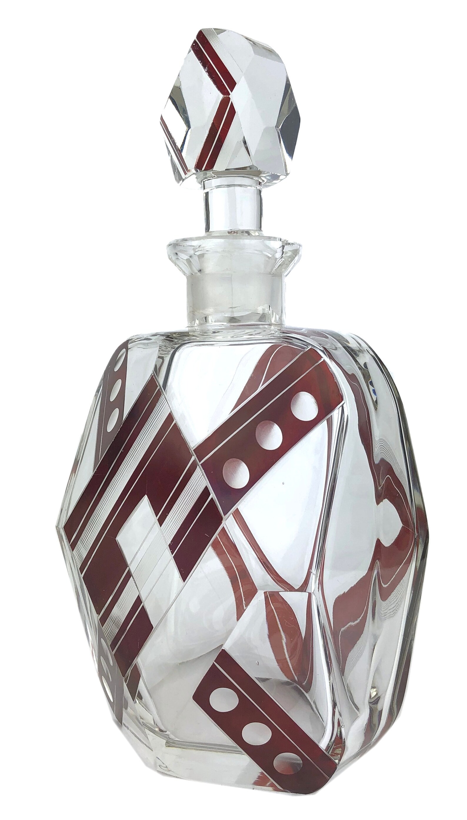 Rare Karl Palda Bohemian Crystal Enamelled Glass Engraved Glass Art ...