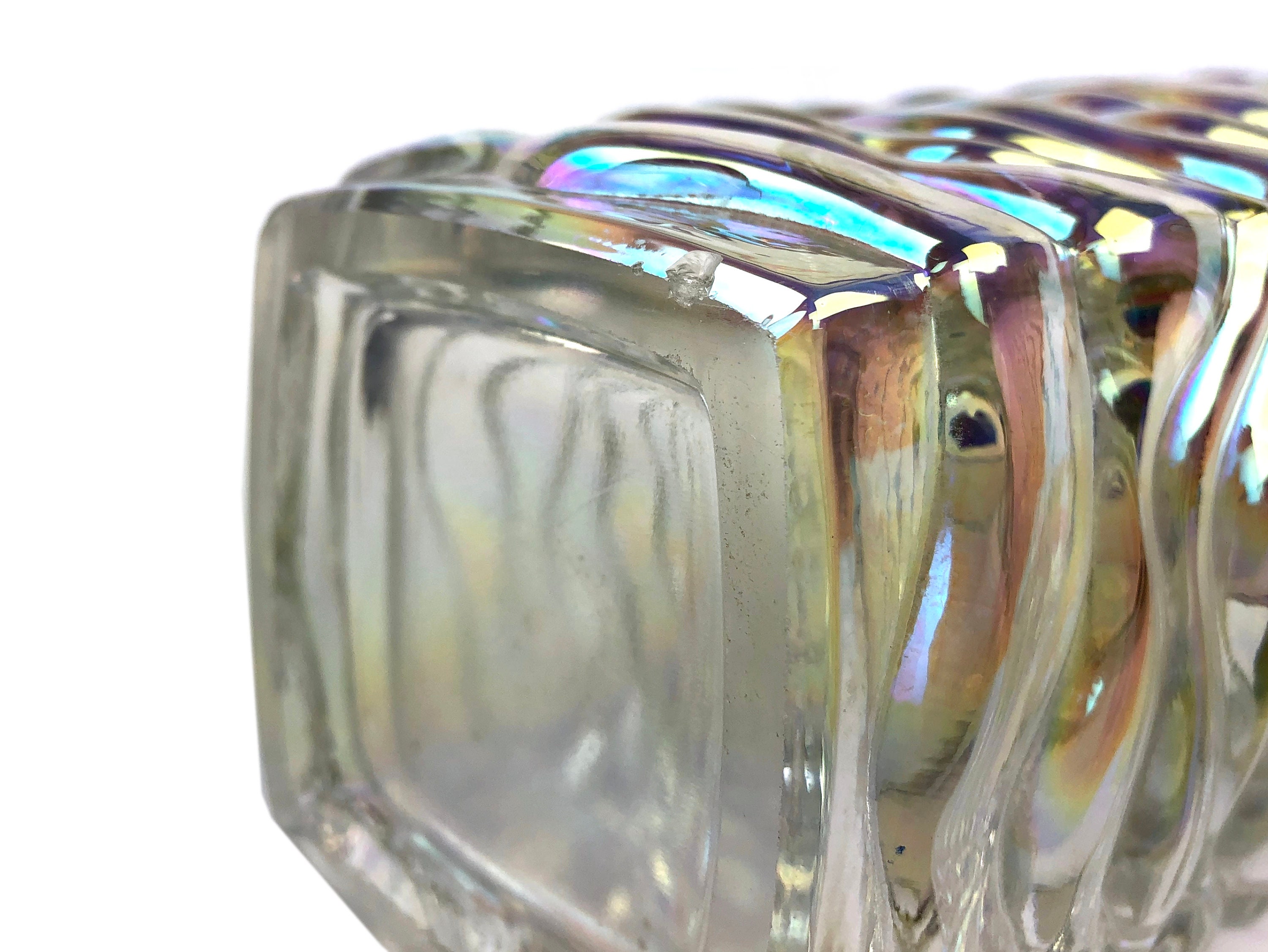 RARE Iridiscent Iridized Carnival Glass Vase Sklo Union Vase - Etsy