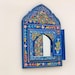 Small Moroccan Mirror With Doors, Bohemian Wall Decor, Ethnic Art for ...
