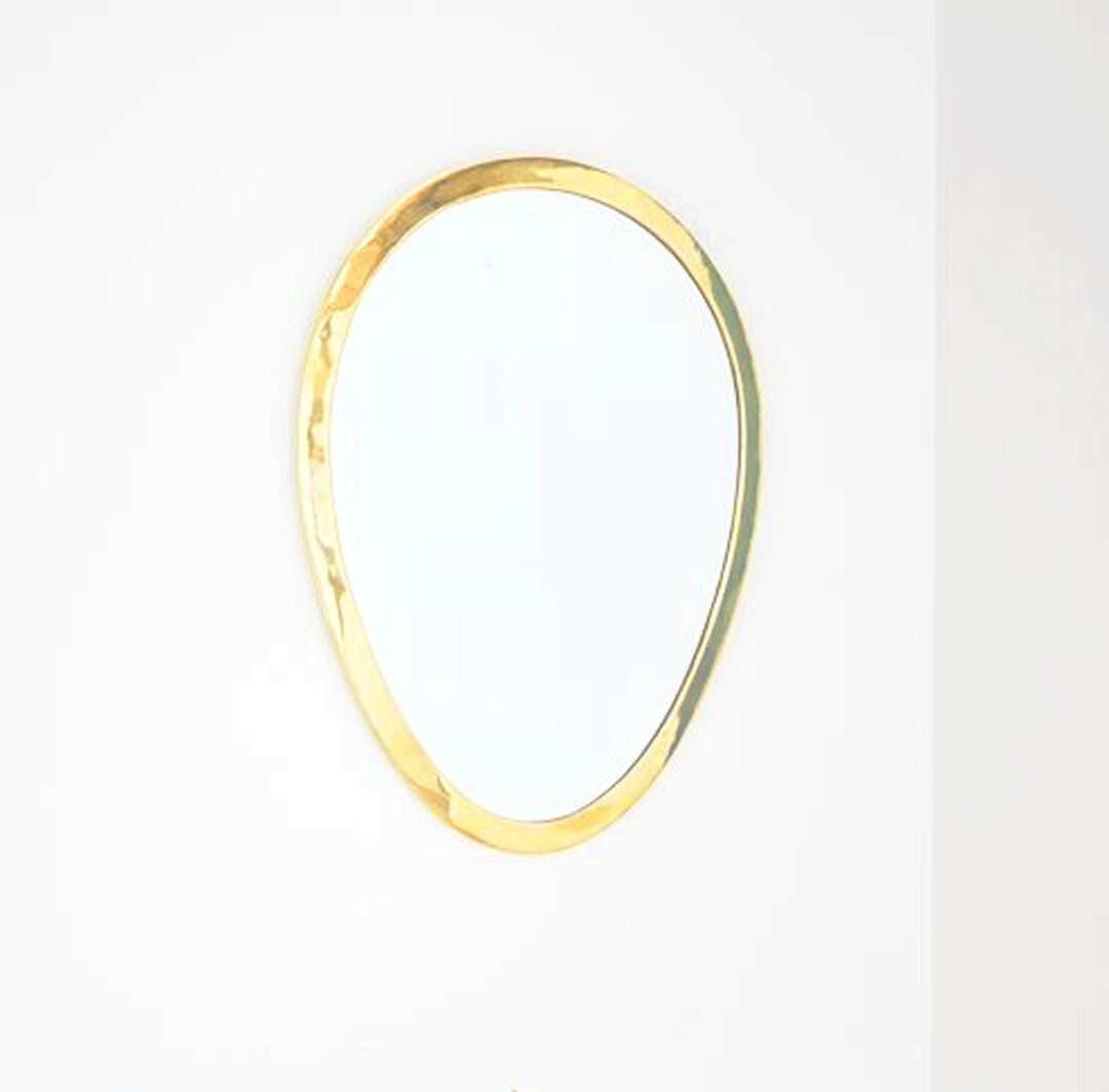 Pebble Mirror, Moroccan Mirror, Gold Brass Mirror, Handcrafted Mirror ...