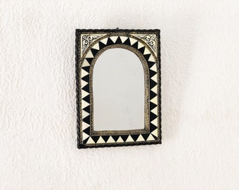Mini Moroccan Mirror in Traditional Door, Handmade Mirror for a ...
