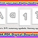 Rainbow Printable Display Bulletin Letters Numbers Symbols Grammar ...