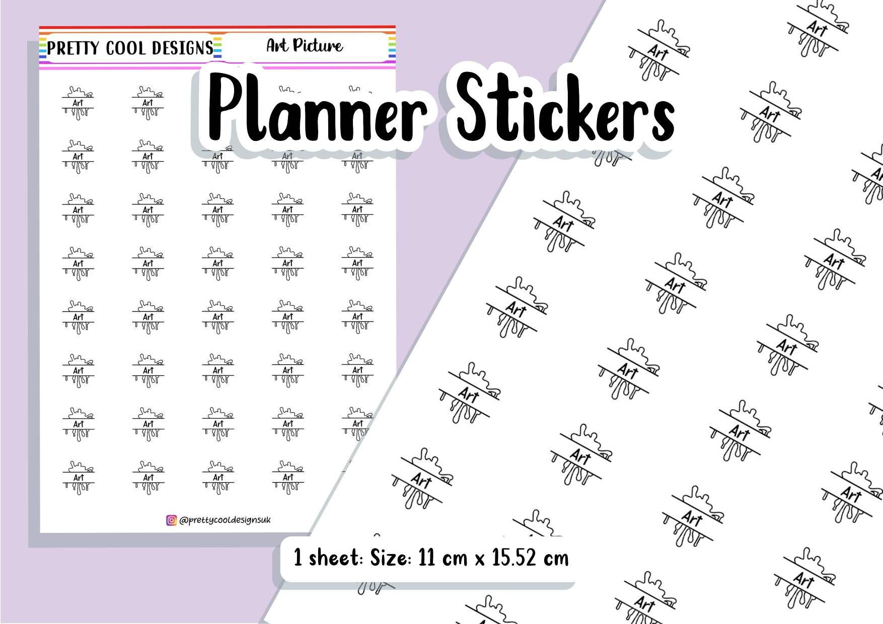 40 Computer Science Subject Teacher Student Planner Stickers UK 1 Sheet ...