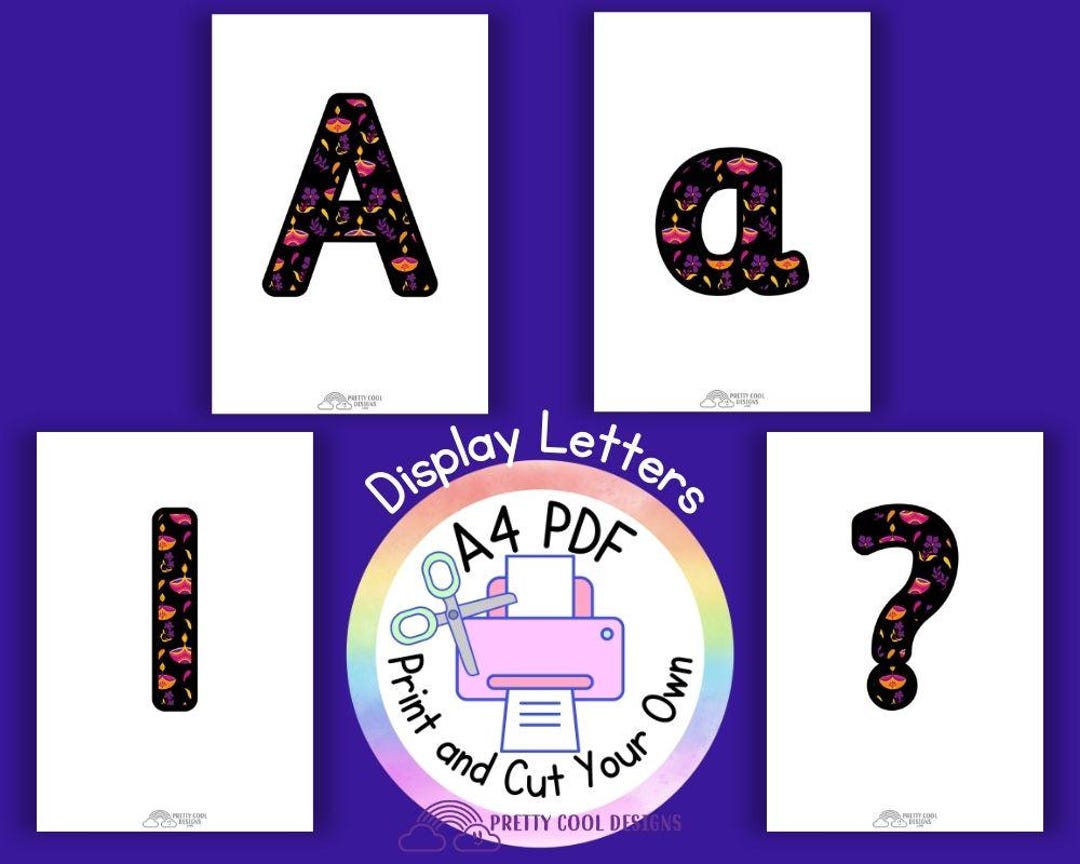 Diwali | Printable Display | Bulletin | Letters Numbers Symbols Grammar ...
