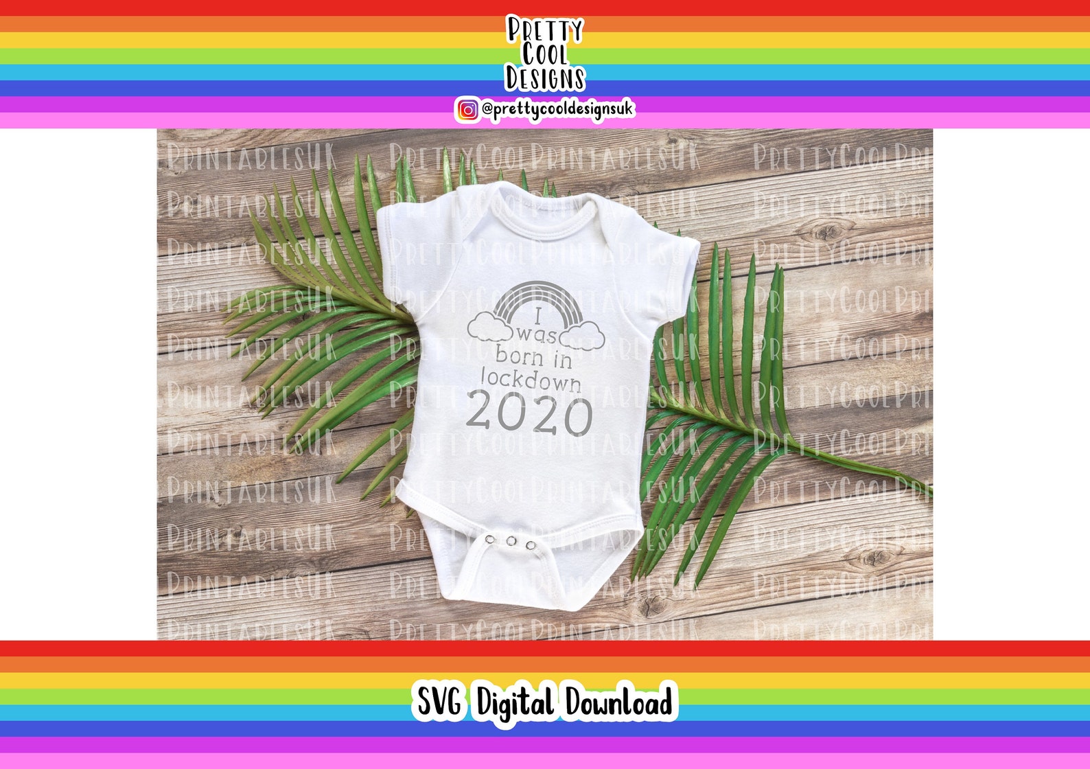 SVG Digital File Download I Was Born in Lockdown 2020 | Etsy