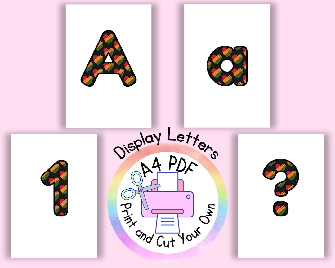 Black History Month | Printable Display | Bulletin | Letters Numbers ...