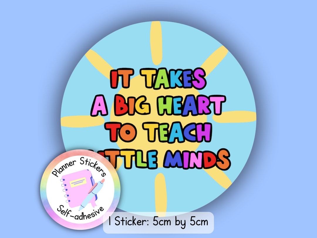 It Takes A Big Heart to Teach Little Minds Rainbow Teacher Teaching ...