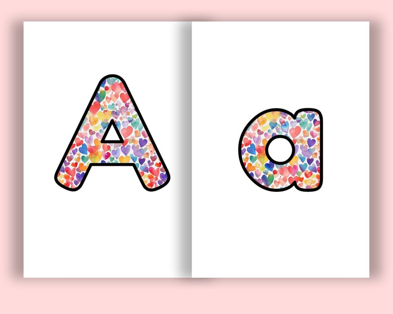 Pastel Watercolour Hearts Printable Display for Your Classroom - Etsy