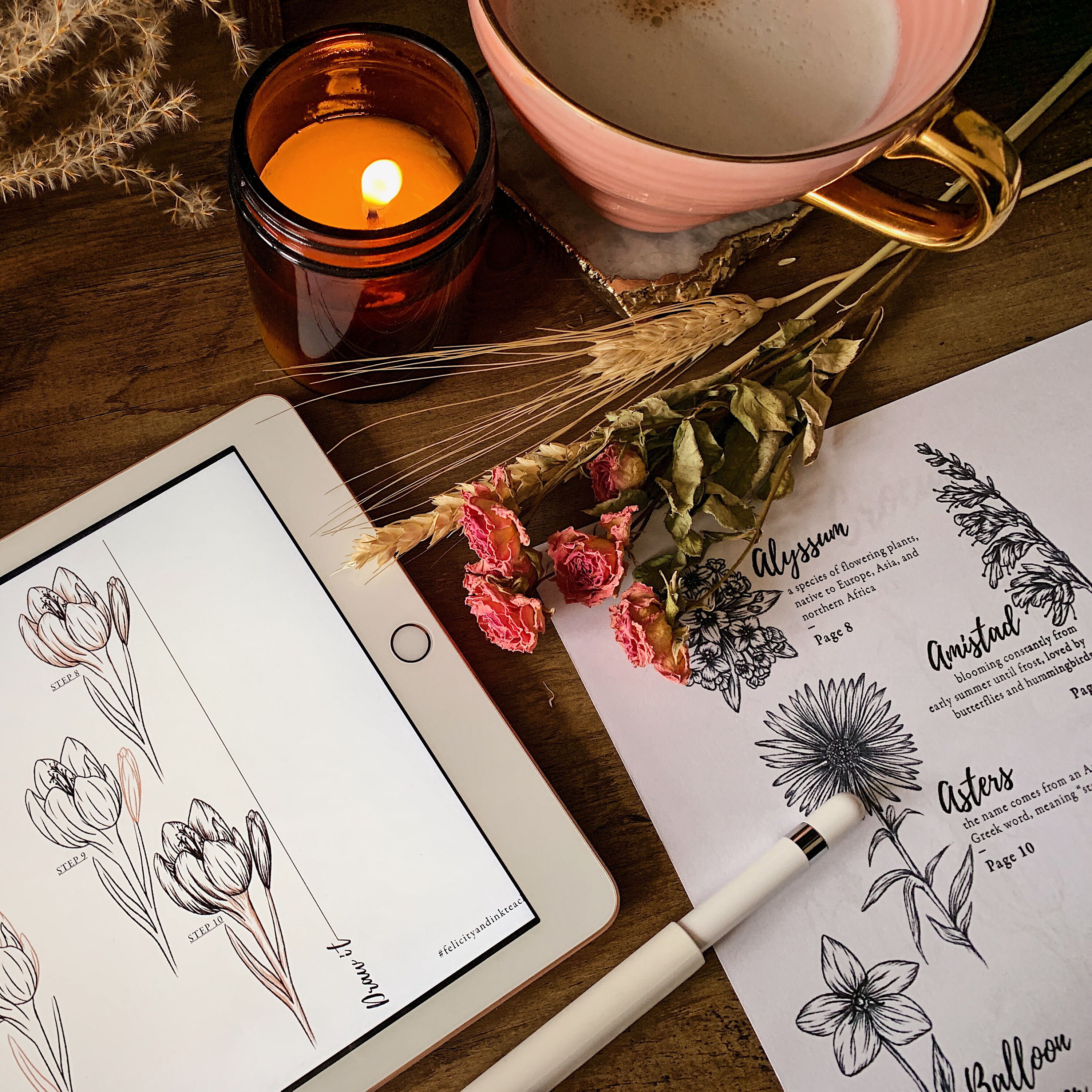 How to Draw Autumn Flowers Learn How to Draw Flowers Easy - Etsy