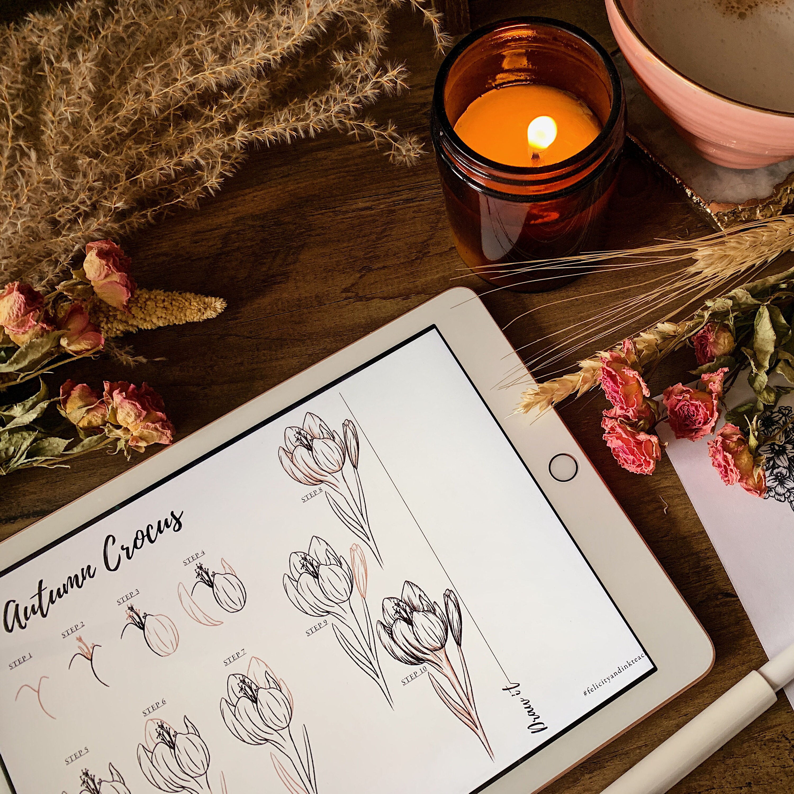 How to Draw Autumn Flowers - Learn How to Draw Flowers - Easy to Follow ...