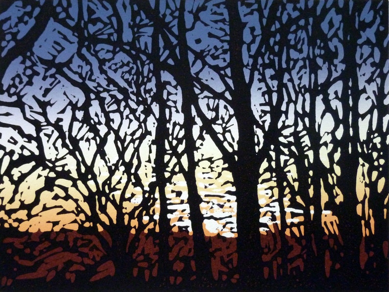 Stoke Wood Sunset - Etsy