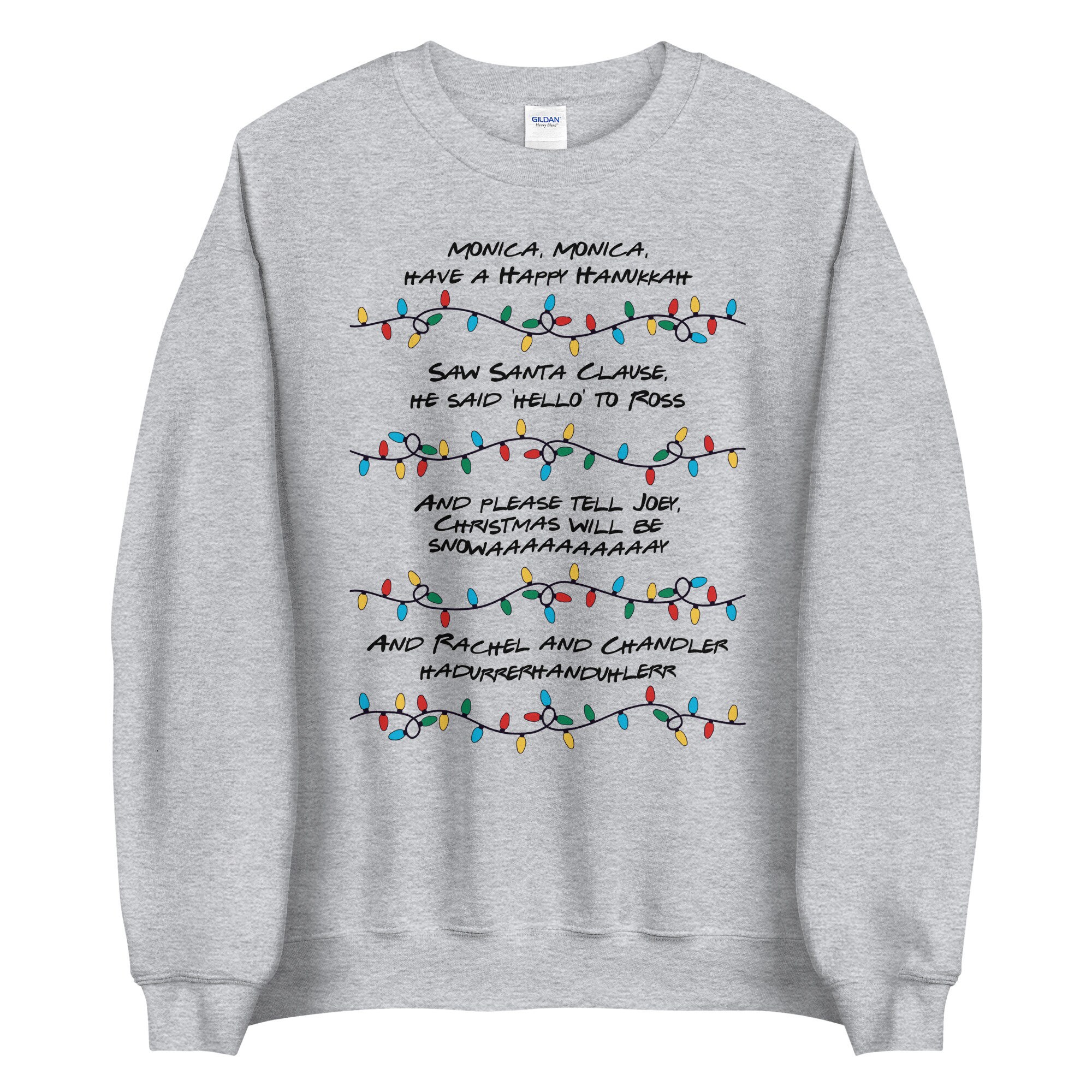Friends Tv Show Christmas Sweater / Phoebe Christmas Song / Friends ...