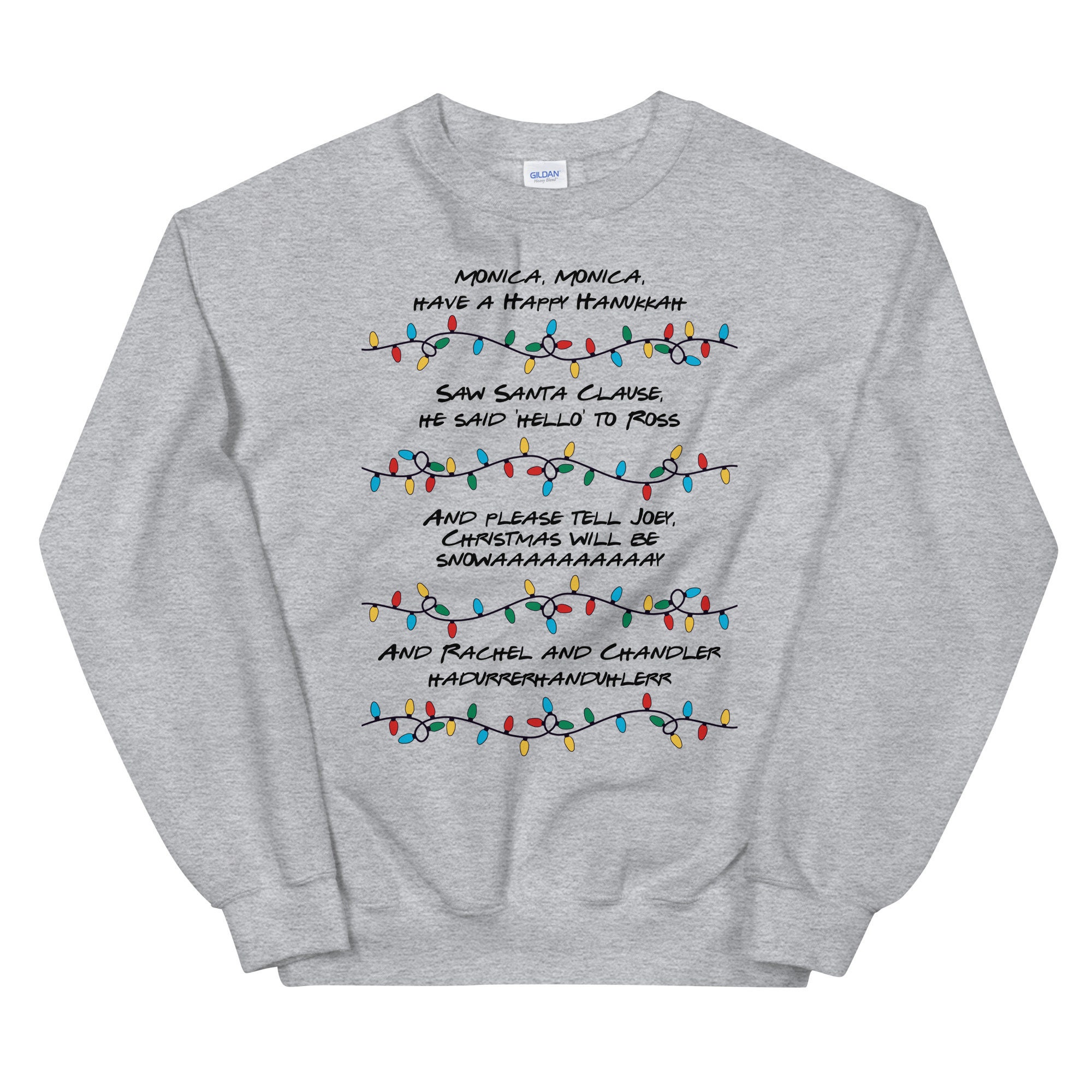 Friends Tv Show Christmas Sweater / Phoebe Christmas Song / Friends ...