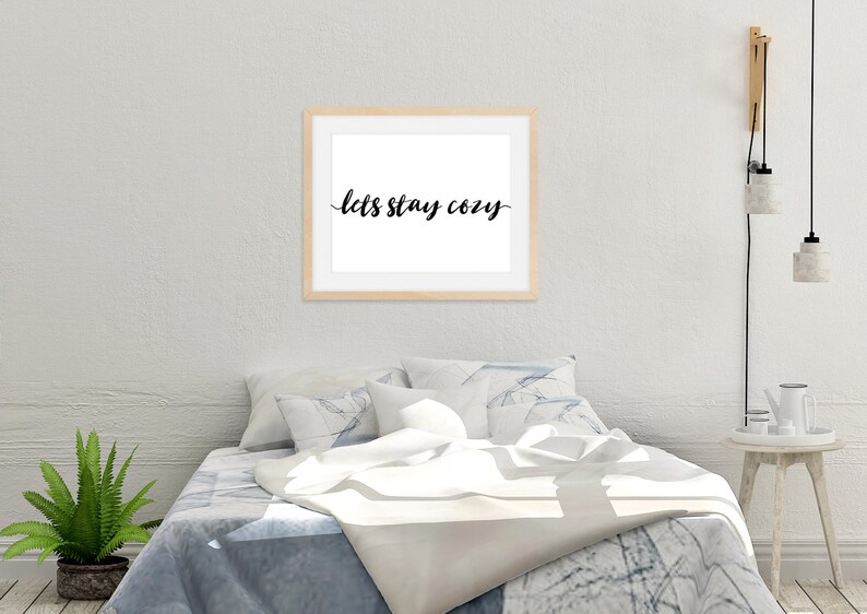 Lets Stay Cozy Home Sign / Printable Download Cozy Signs / House ...