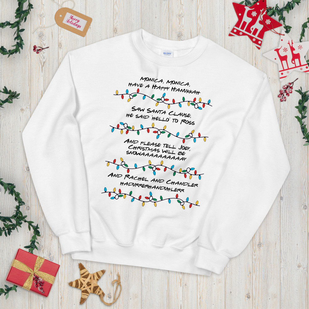 Friends Tv Show Christmas Sweater / Phoebe Christmas Song / Friends ...