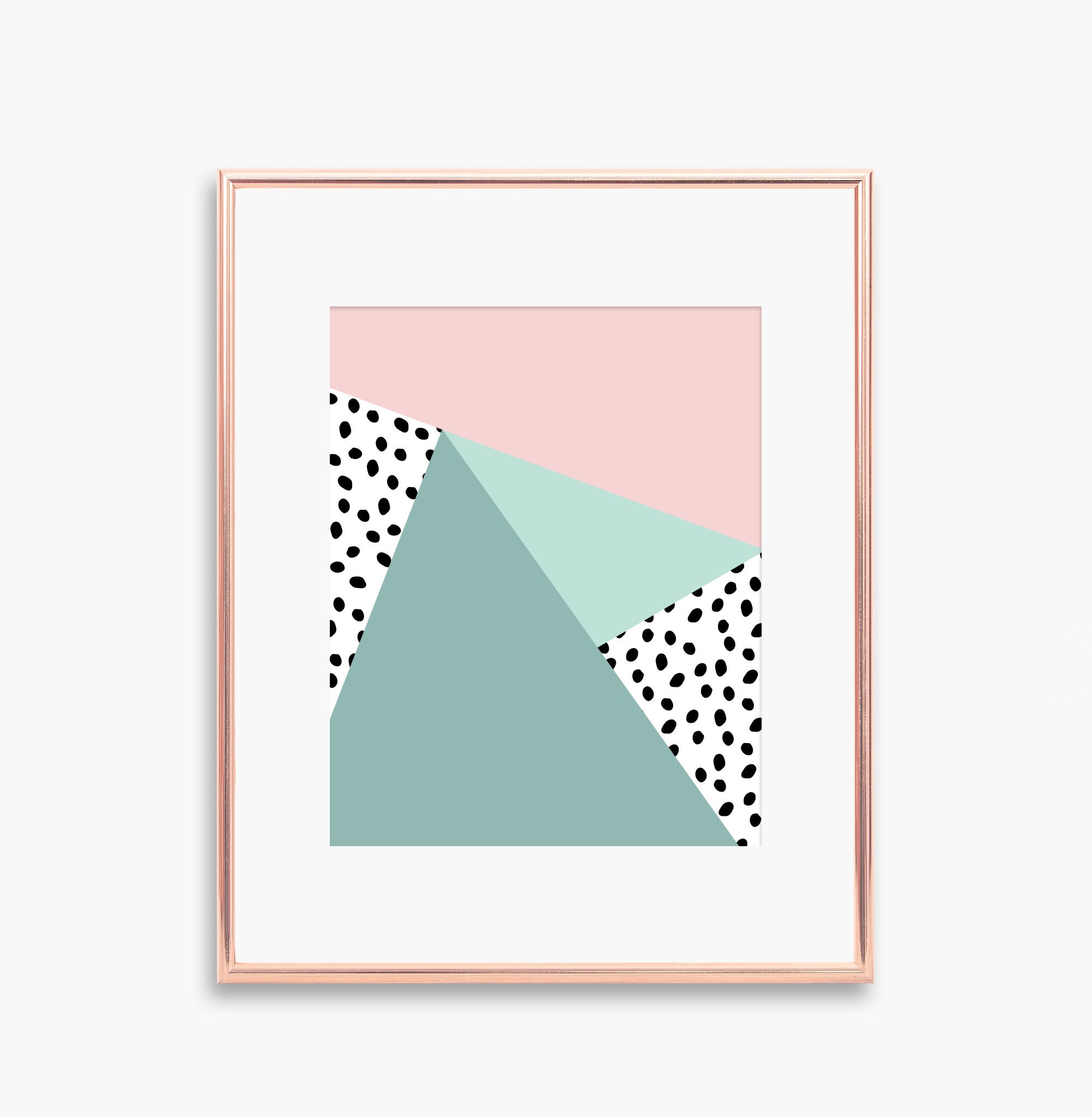 Memphis Style Printable / 80s Colorblock Wall Art / Modern Girly Art ...