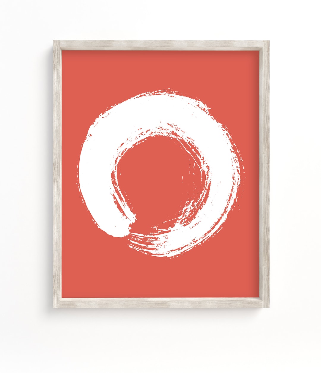 Coral Circle Contemporary Modern Art Printable / Abstract Living Coral ...