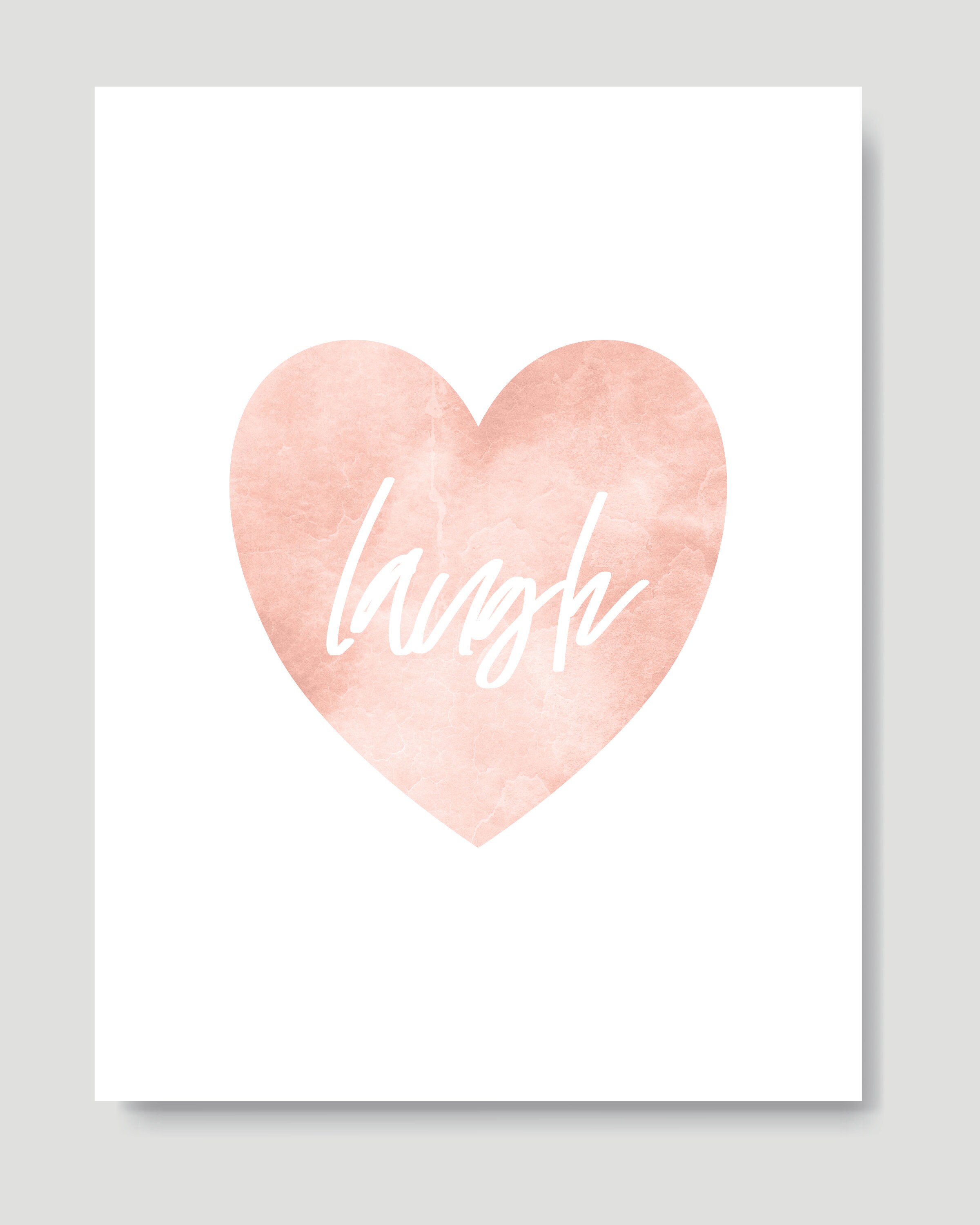 Rose Gold Live Laugh Love Printable / Set of 3 Printables / Blush Pink ...