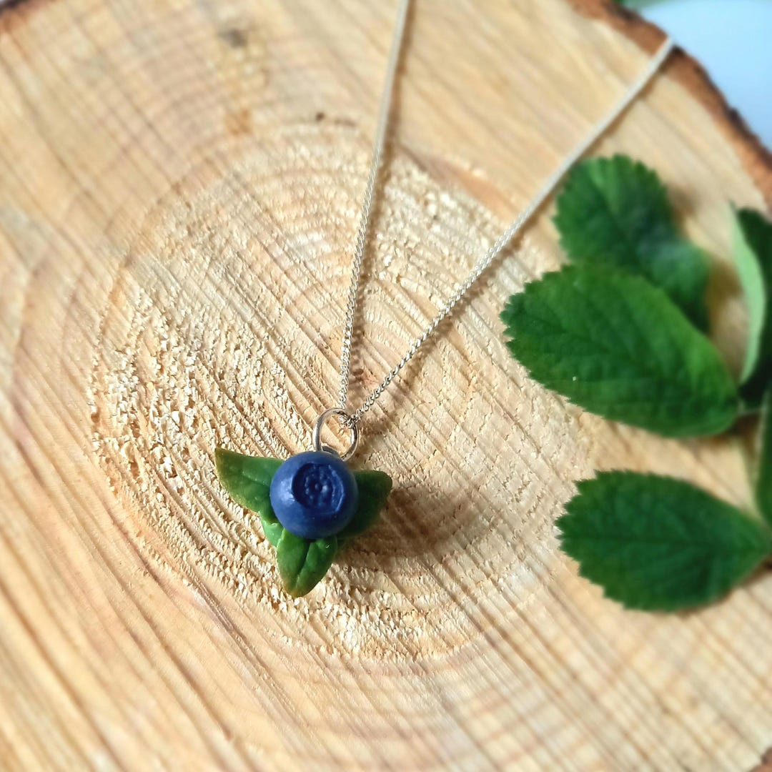 Blueberry Pendant - Etsy