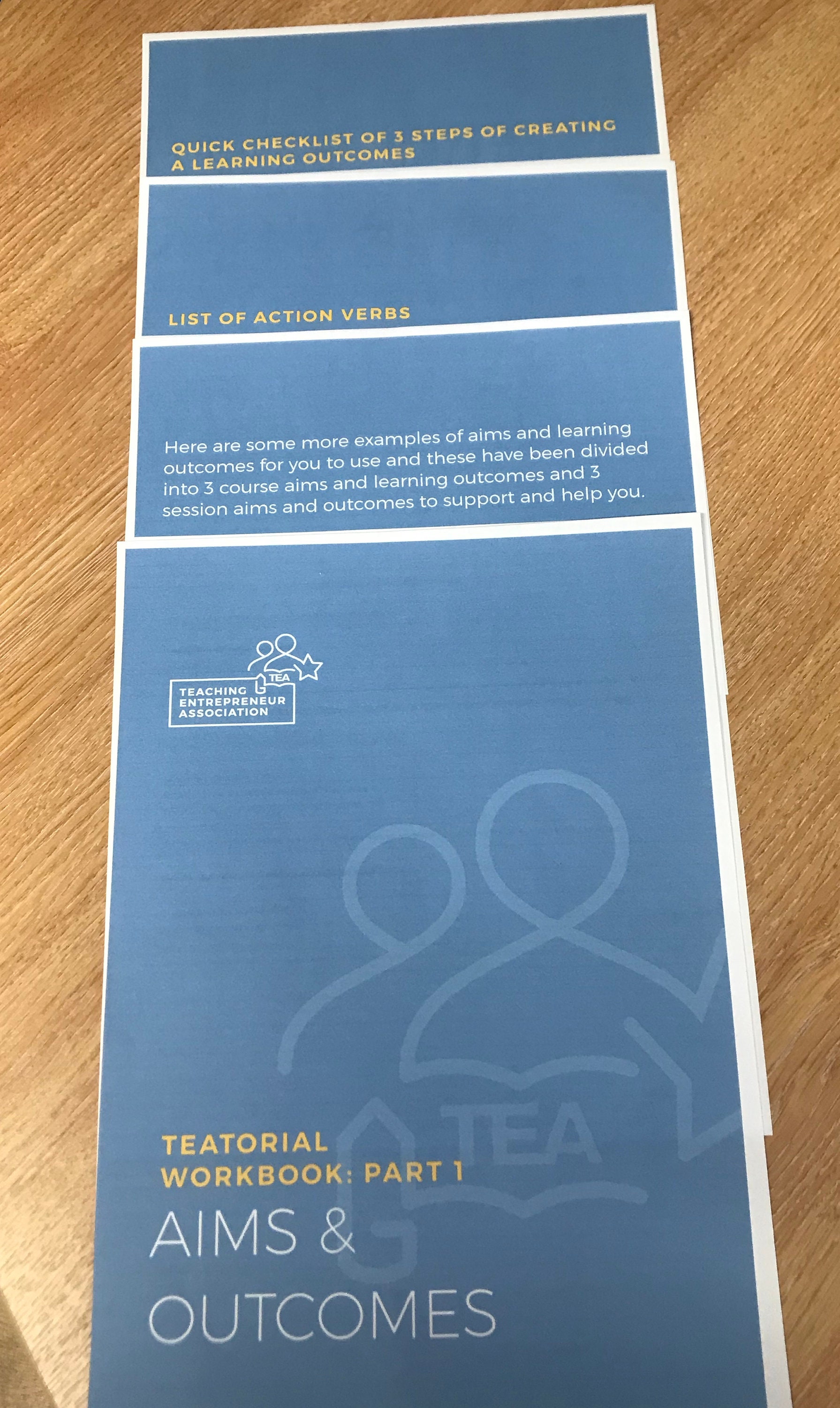 Aims and Outcomes Workbook and How to Guide - Etsy