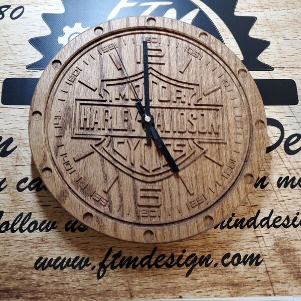 Harley Davidson Clock - Etsy
