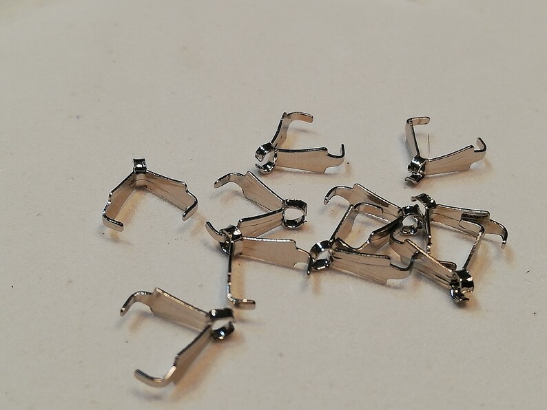 20/30/50 Pieces Snap-on Bailbail Connectors Pinch Bail | Etsy