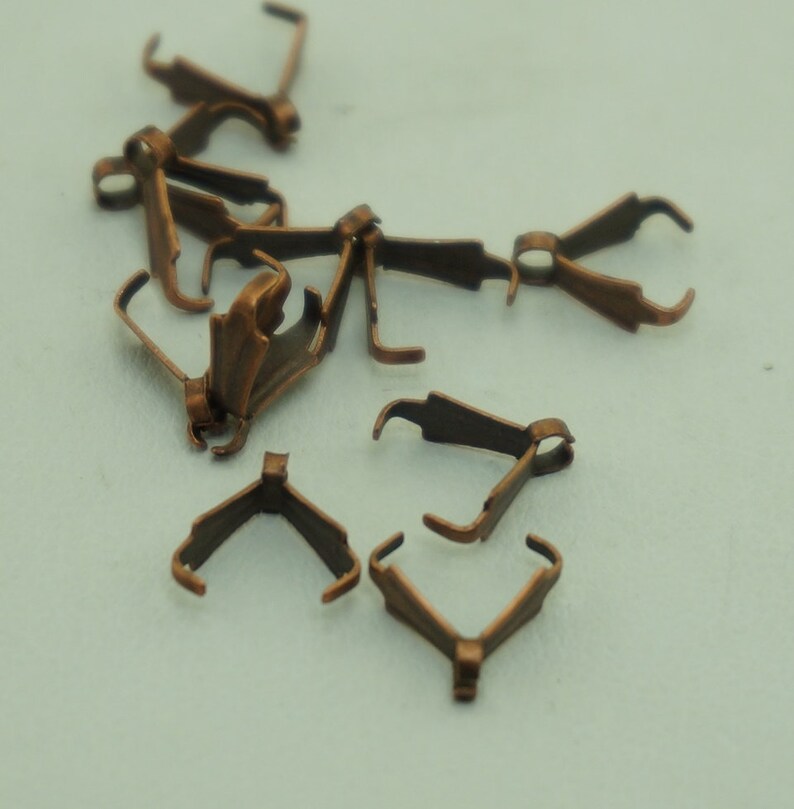 20/30/50 Pieces Snap-on Bailbail Connectors Pinch Bail | Etsy