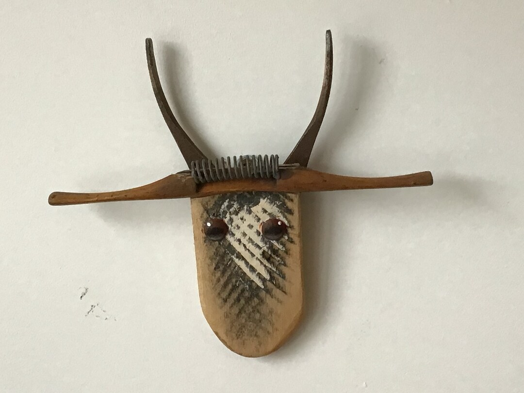 Large Goat, Recycled Timber Face,spokeshave Horns and Handles From ...