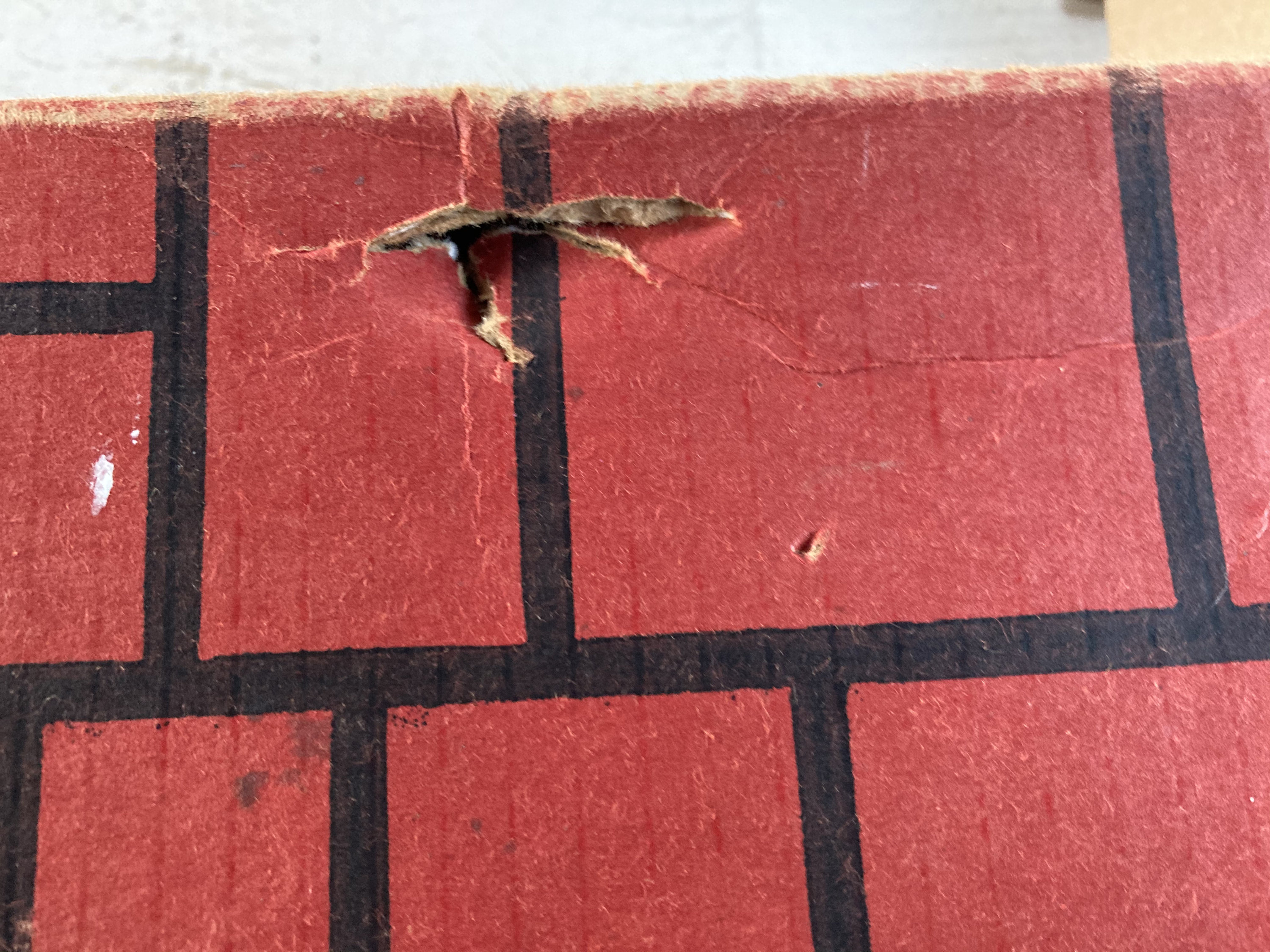 Vintage Cardboard Folding Chimney Fireplace Bricks 16 Bricks - Etsy