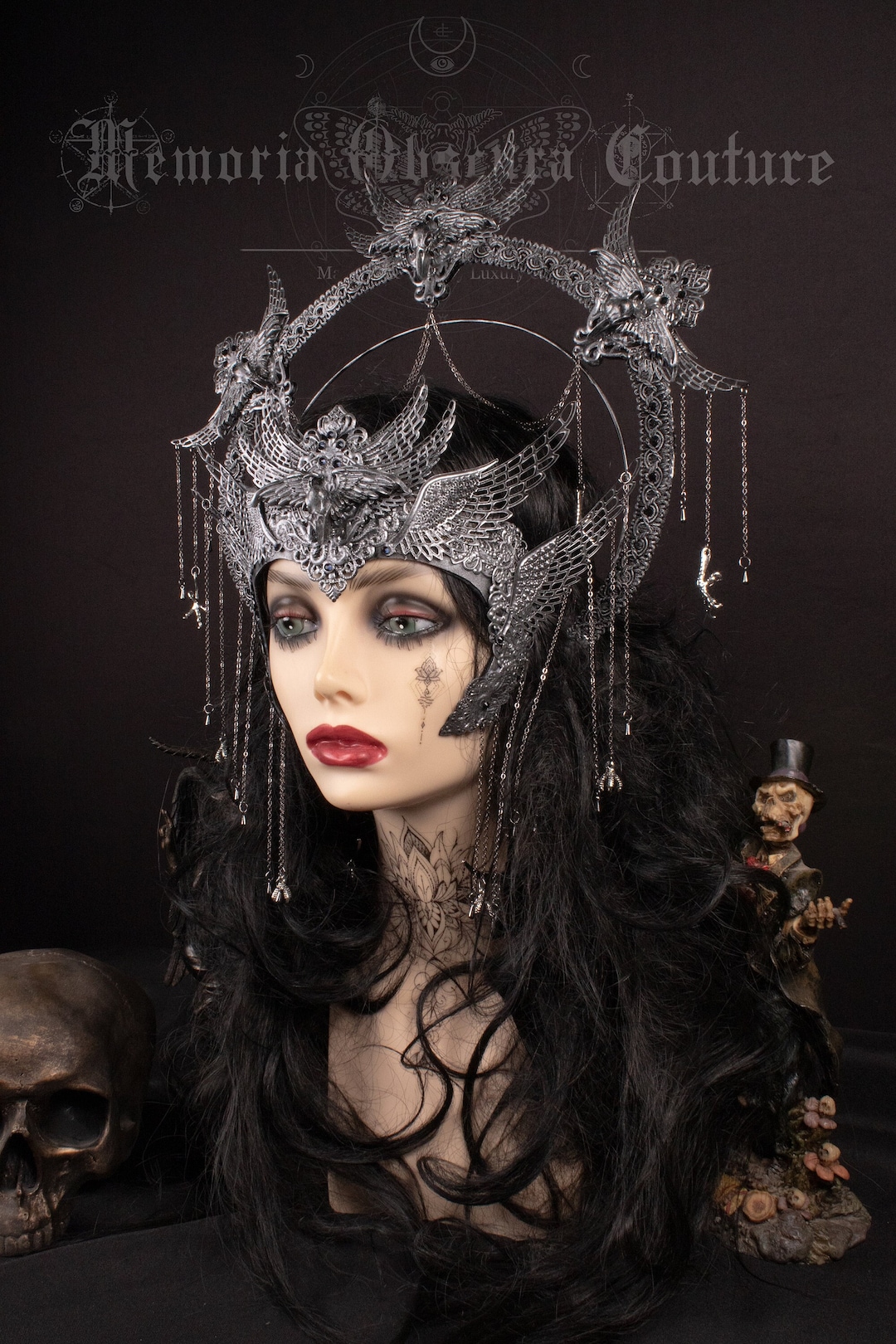 CUSTOM ORDER Set raven Claw Ultimate Halo Headpiece & Faceframe Ready ...
