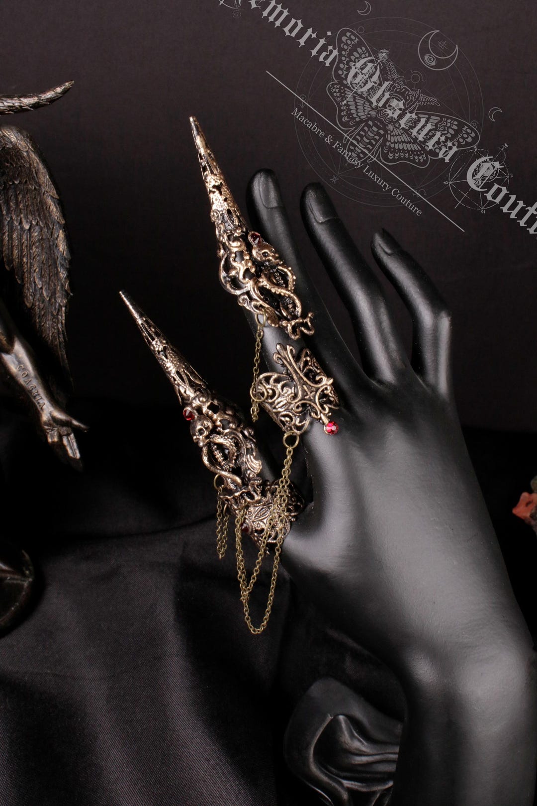 FAST SHIPPING 2 Finger Metal Claws "medusa's Cross" - Cosplay, Fantasy ...