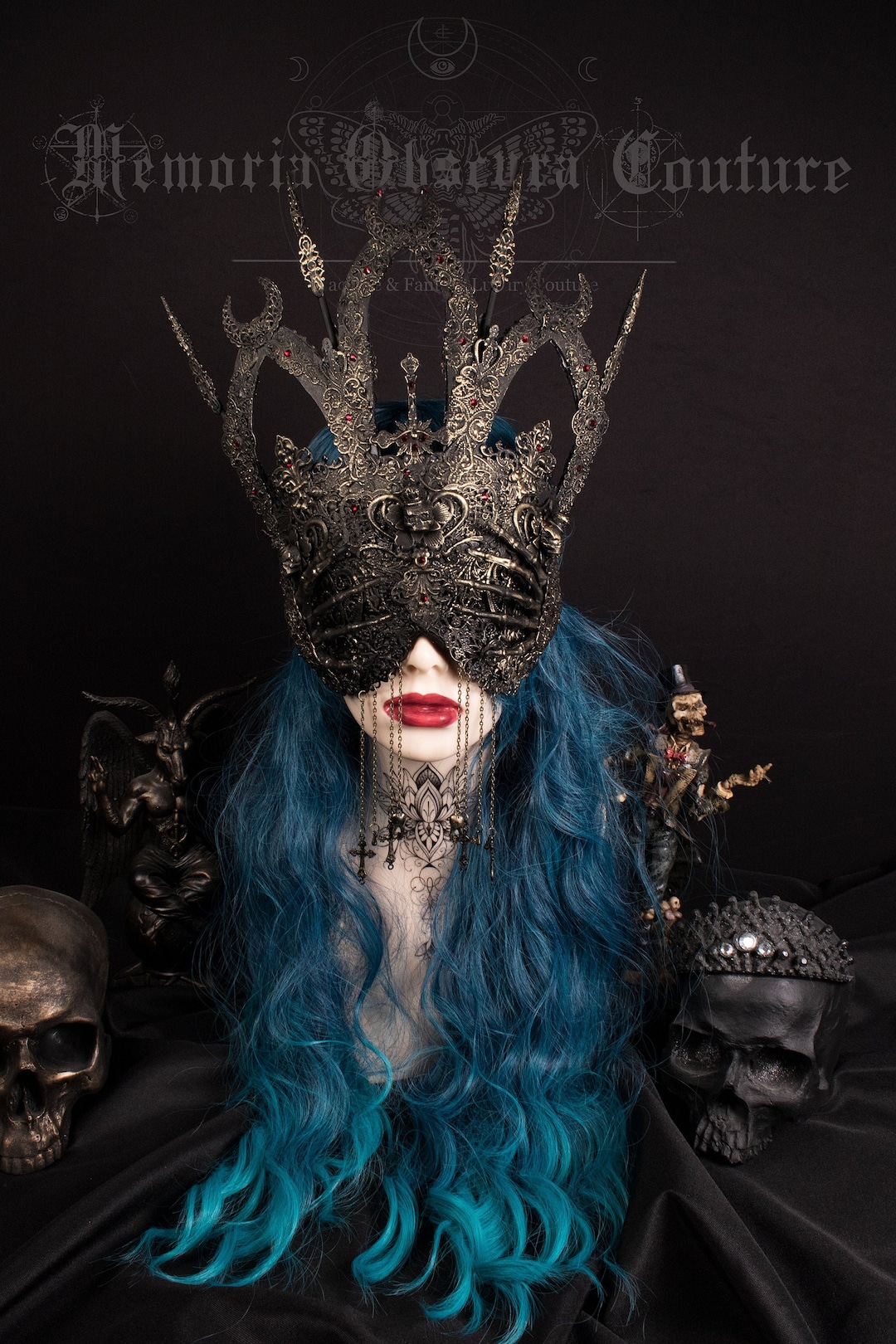 CUSTOM ORDER Cathedral Blind Mask “horror” - Cosplay, Gothic, Fantasy ...