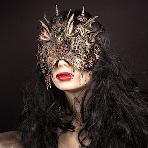 CUSTOM ORDER Vampire Bat Blind Mask twilight Gothic, Cosplay, Fantasy ...