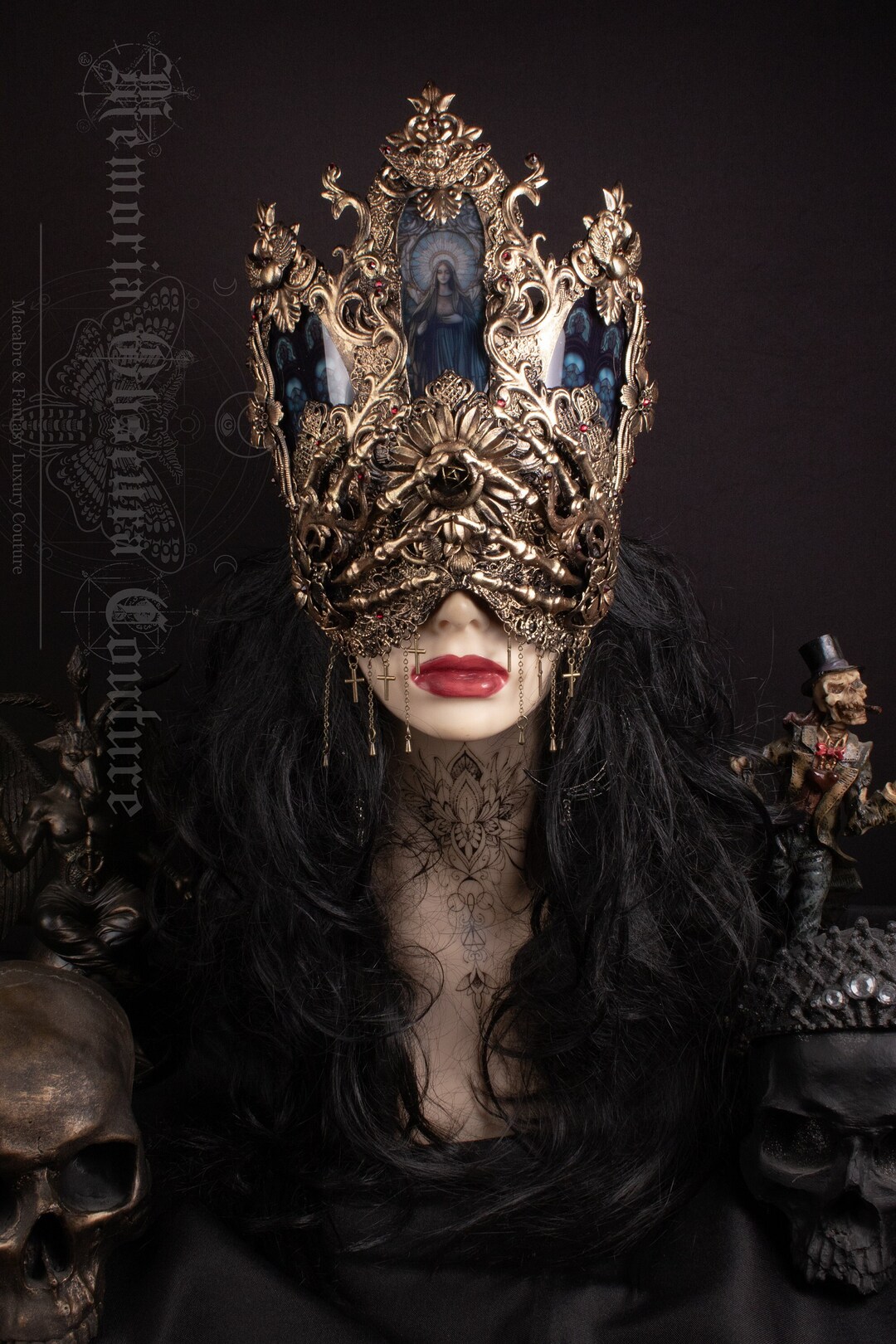 Cathedral DP-S Stainedglass Blind Mask lilith Gothic, Fantasy, Cosplay ...