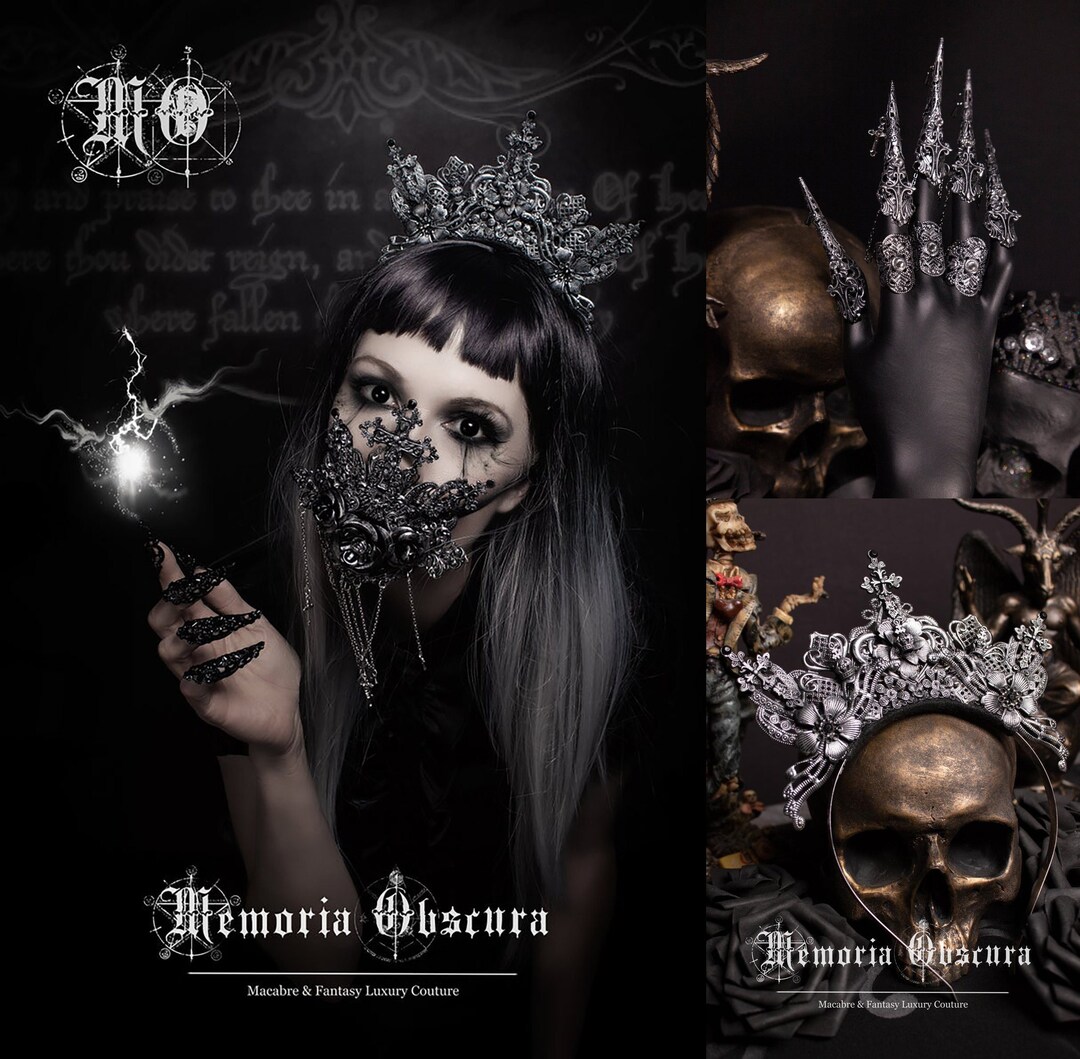 CUSTOM ORDER Set dominus Headpiece, Mouthpatch & Metal Claws Ready for ...