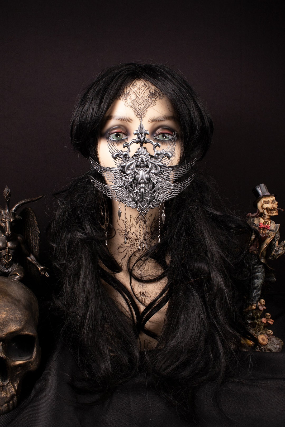 Mouthpatch DP Mask frigg Gothic, Cosplay, Viking, Shieldmaiden, Fantasy ...