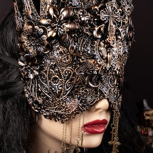 CUSTOM ORDER Cathedral Blind Mask "lord & Queen" - Gothic, Cosplay ...