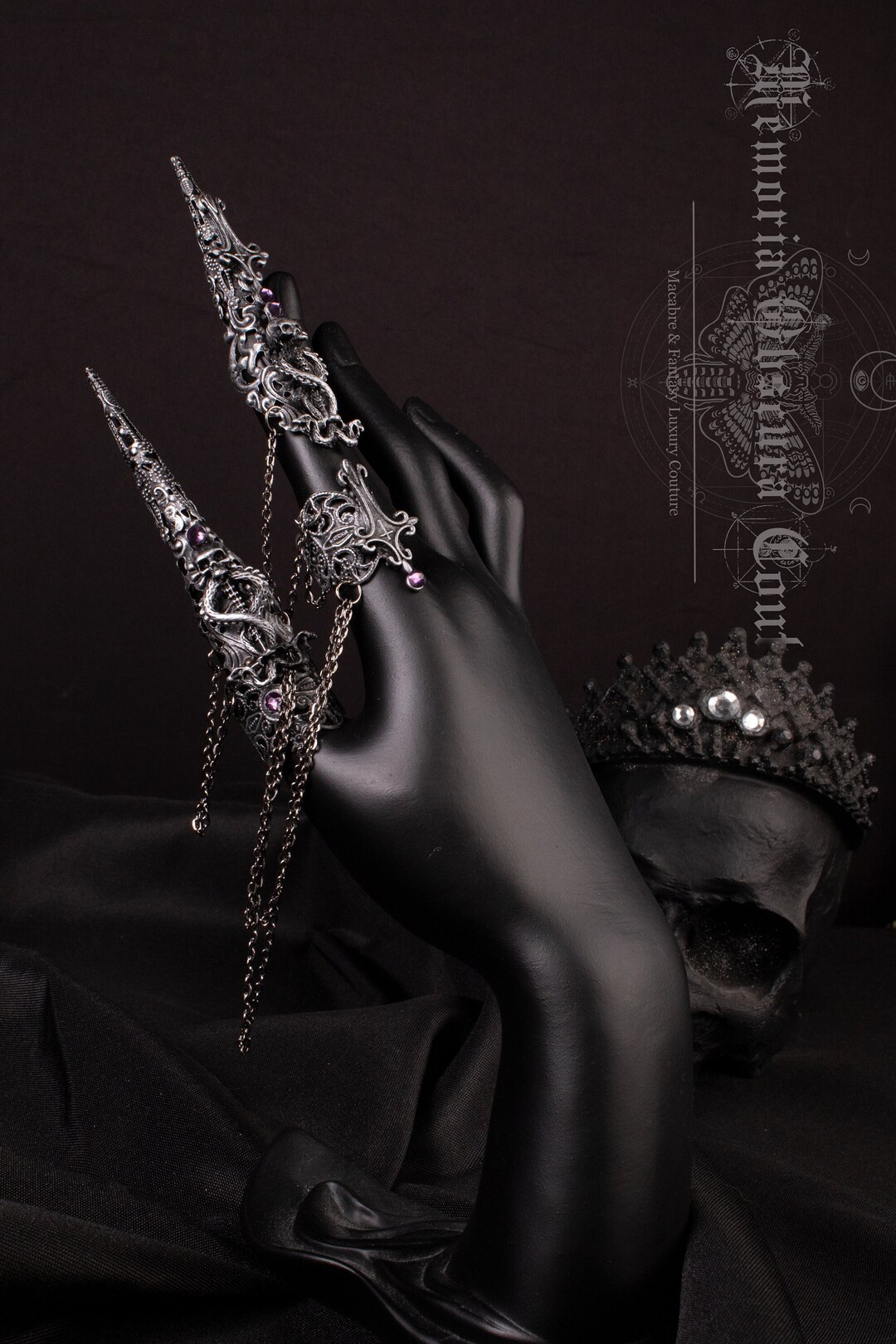CUSTOM ORDER 2 Finger Metal Claws "medusa's Cross" - Cosplay, Fantasy ...