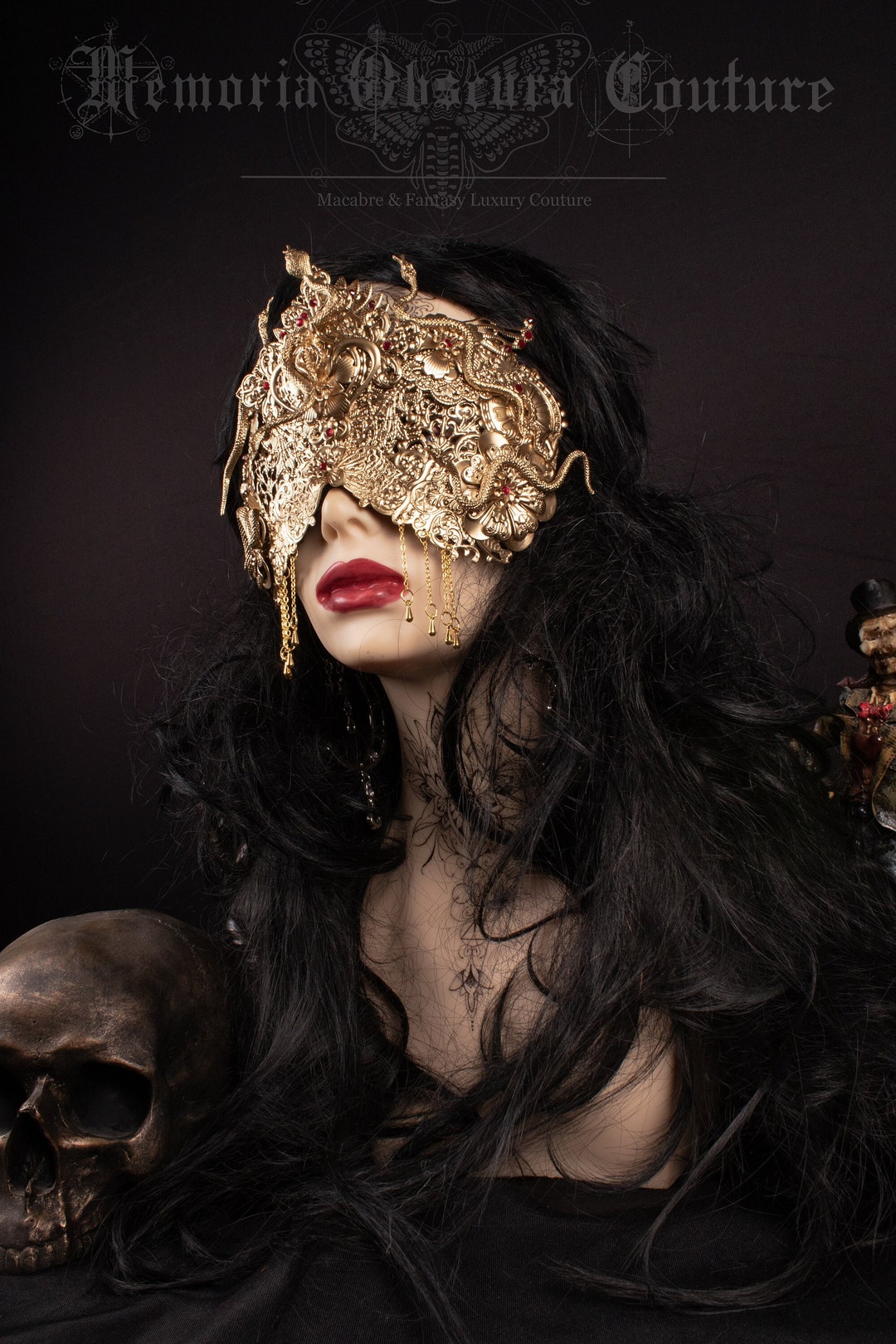 DIRECT DISPATCH Fantasy Medusa Snake Blind Mask lady - Etsy