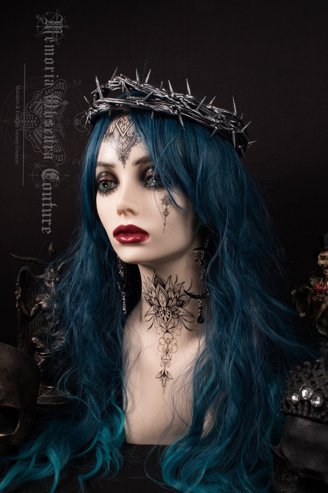 CUSTOM ORDER Unisex Gothic Fantasy Thorned Crown Medium Ready for ...