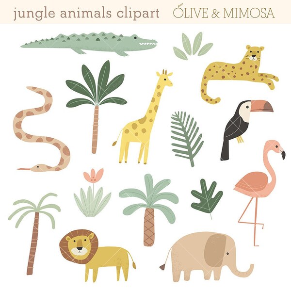 Jungle Clip Art - Etsy