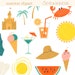 Summer Clip Art, Beach Clipart, Vector, Summer Fun Digital ...